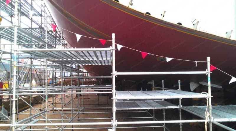 Modular Scaffold used for Refurbishment of Qingdao Olympic Sailing Center - TotalContec