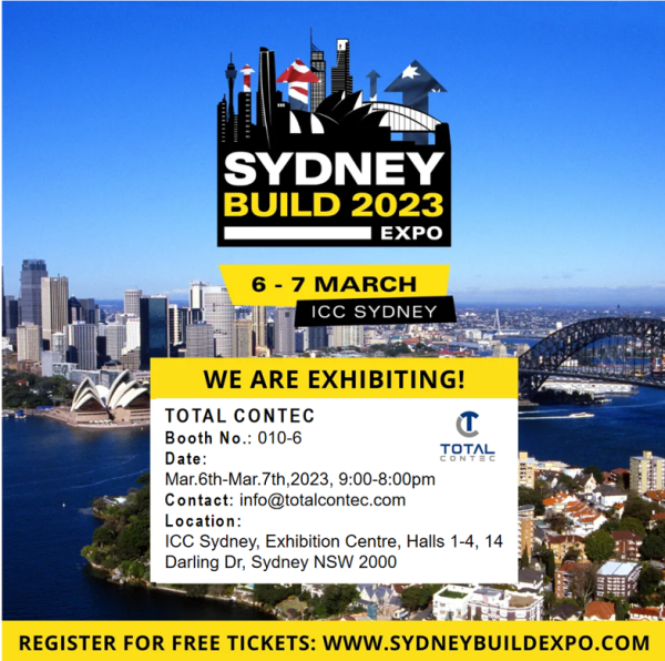 Come to the SYDNEY BUILD 2023 EXPO!!! - TotalContec